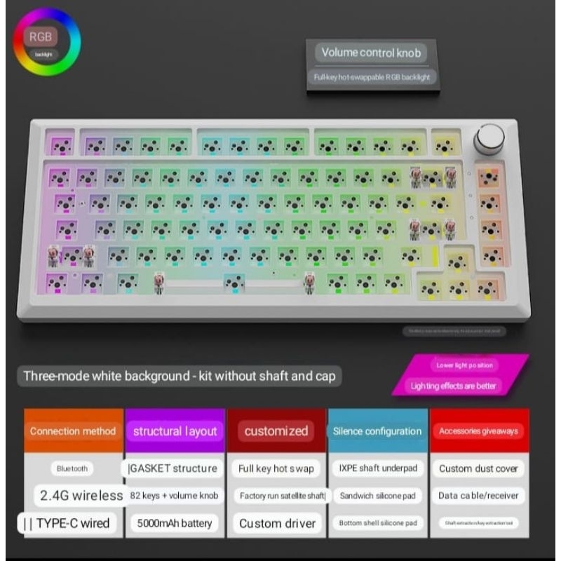 Jual Keyboard Barebone Kit DK75 | Shopee Indonesia