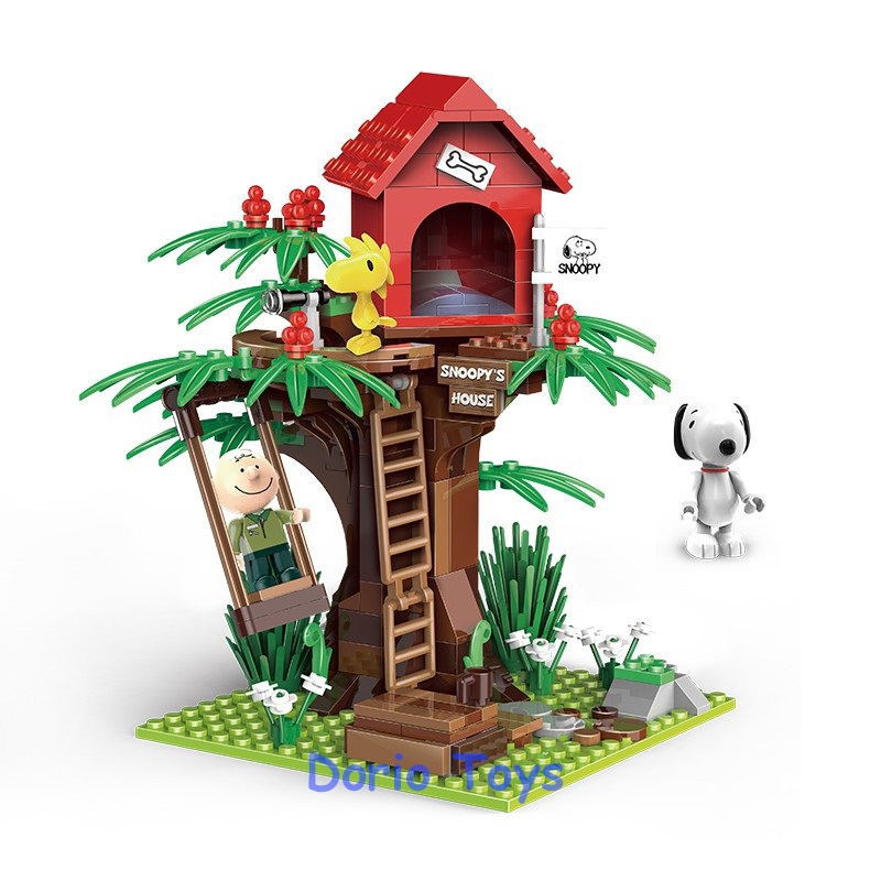 Jual Snoopy Jungle Adventure Tree House Peanuts Building Brick LN8028 ...