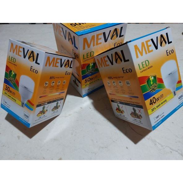 Jual MEVAL Lampu LED KAPSUL ECO WHITE 20W, 30W, 40W, 50W | Shopee Indonesia