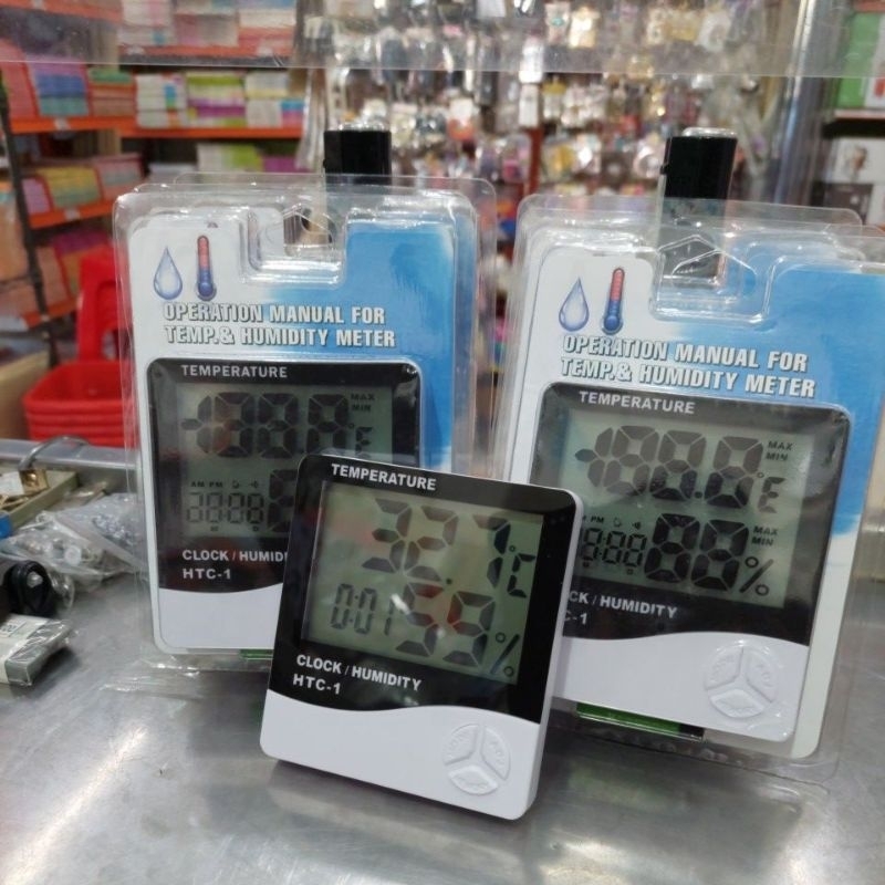 Jual Thermometer Ruangan mengukur suhu dan kelembaban udara | Shopee ...