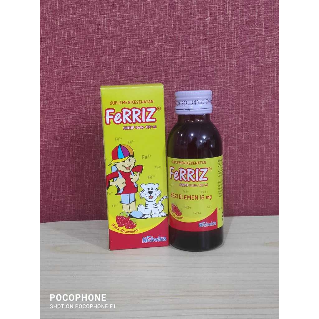 Jual FERRIZ SIRUP (Rasa Strawberry) 100 ml | Shopee Indonesia
