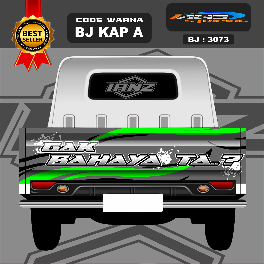 Jual BJ 3073 STIKER DECAL B MOBIL PICK UP GRANMAX-STIKER MOTIF KECE ...
