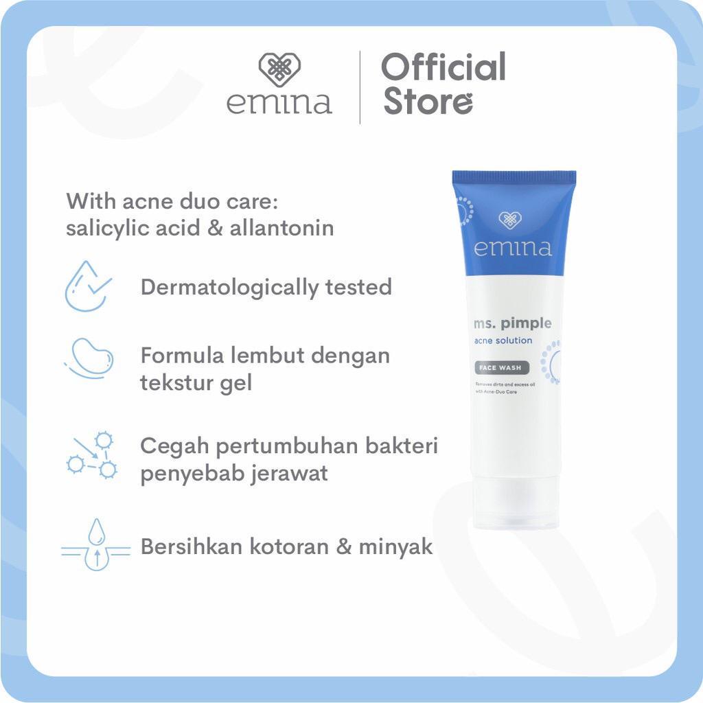 Jual EMINA MS SIMPLE ACNE SOLUTION FACE WASH 50 ML | Shopee Indonesia