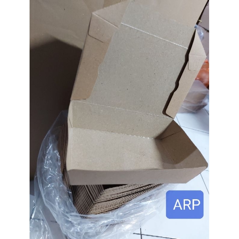 Jual Lunch Box Coklat L Tanpa Rakit/Dus Coklat Polos L(besar) utk ...