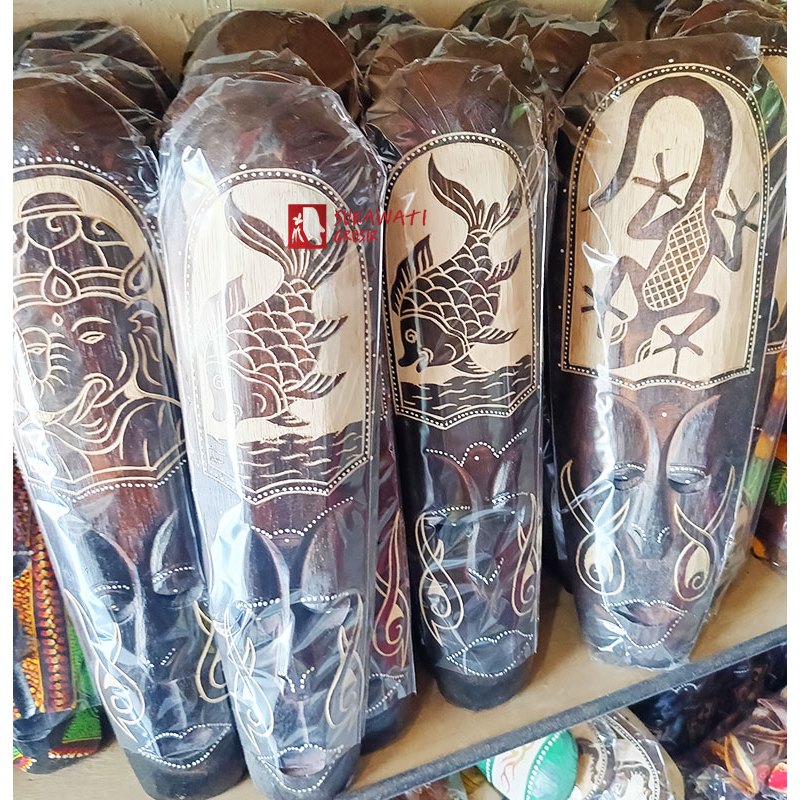 Jual Pajangan Dinding Topeng Dekorasi Hiasan Suku Etnik Primitif Asmat ...
