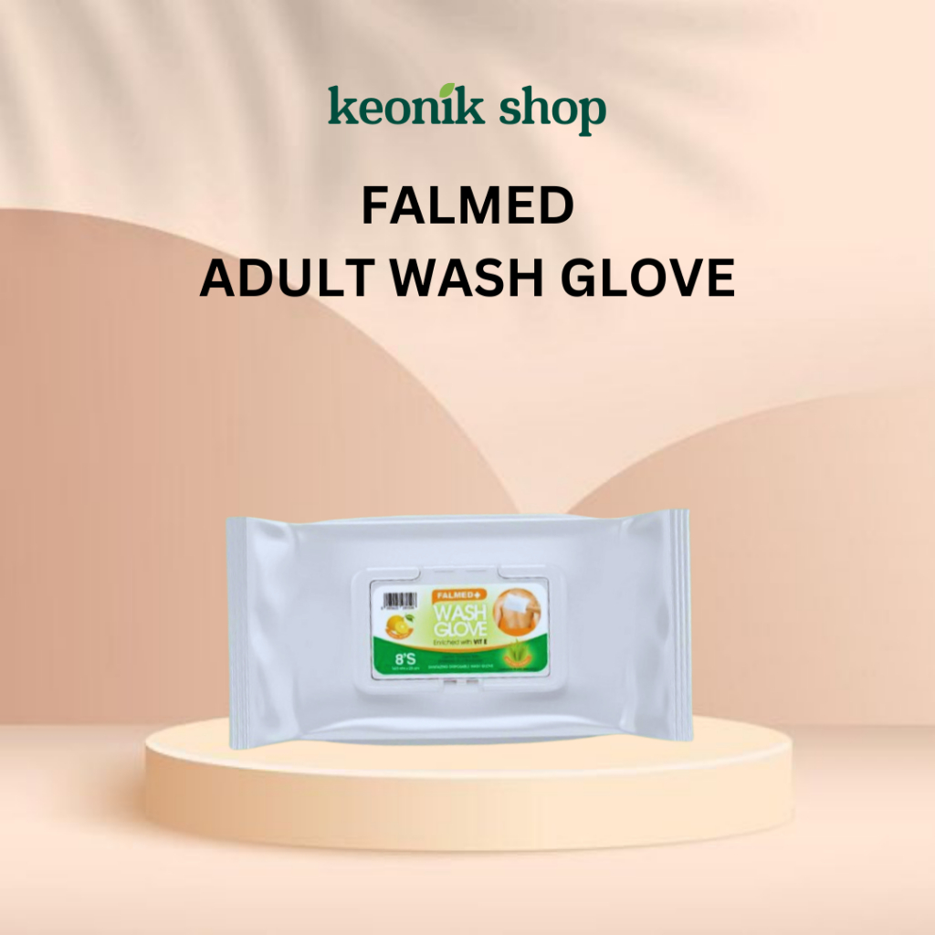 Jual FALMED WASH GLOVES TISSUE BASAH / WASLAP MANDI SEKALI PAKAI ...