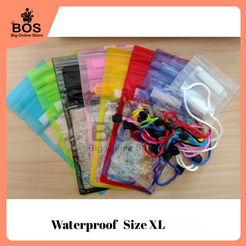 Jual BOS - ( Min. 5 Pcs ) Waterproof Handphone ukuran XL | Water-proof ...