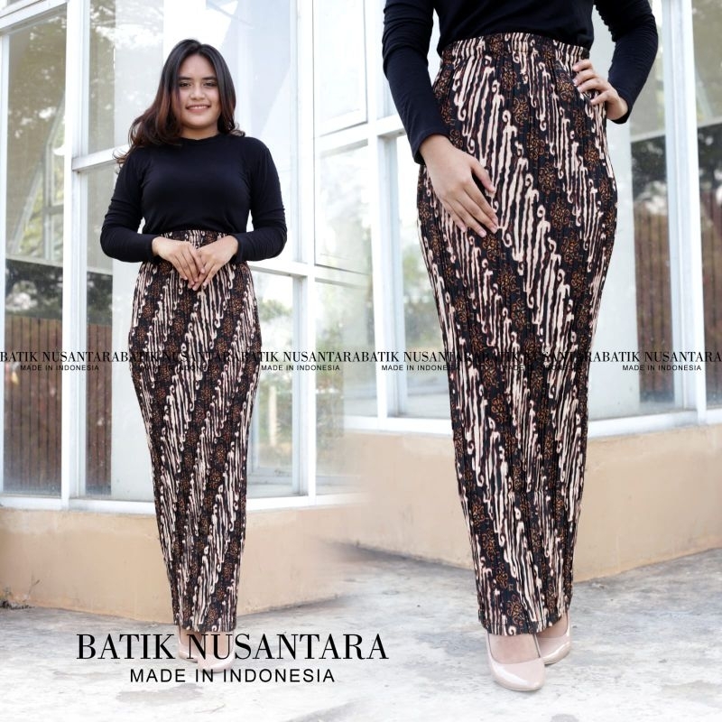 Jual Rok Plisket Batik Fit S - JUMBO All Size Motif Terbaru Batik ...