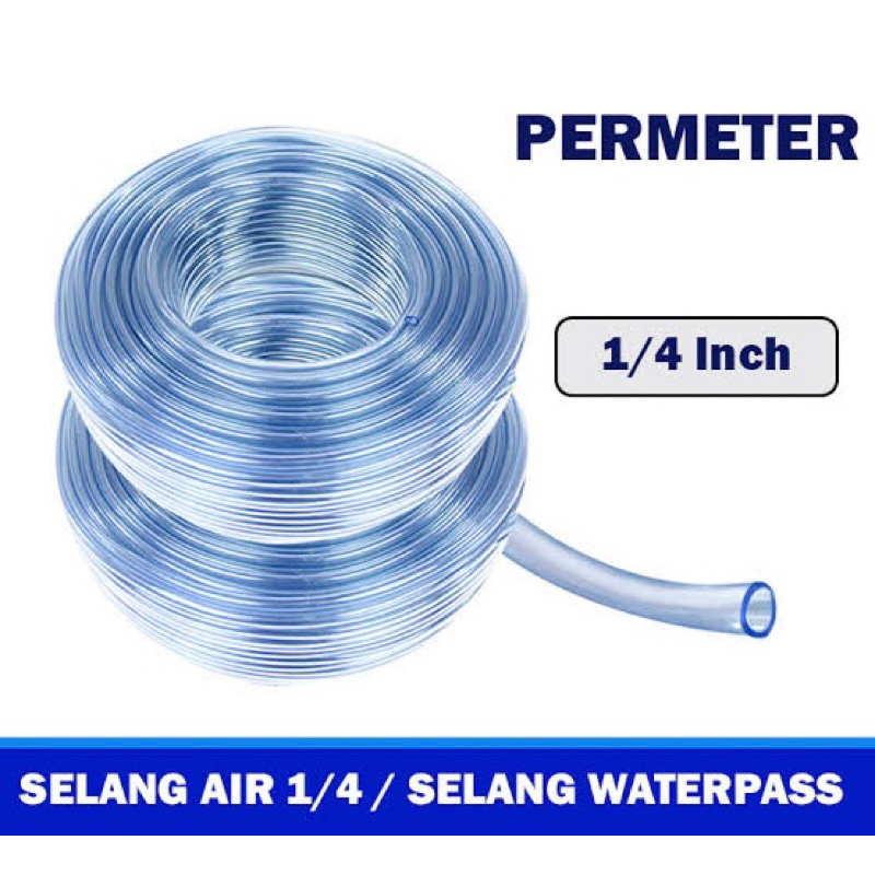 Jual SELANG AIR 1/4 SELANG WATERPASS SELANG TUKANG | Shopee Indonesia