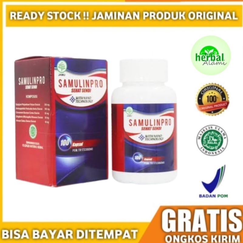 Jual SAMULINPRO ASLI ORIGINAL OBAT NYERI SENDI OTOT TULANG LINU AMPUH ...