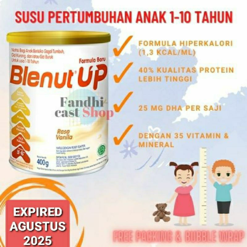 Jual READY STOCK Susu Pertumbuhan Terbaik Blenut Up 800gr Vanilla ED ...