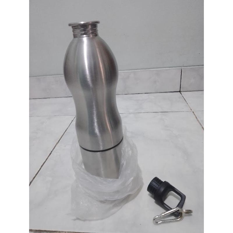 Jual Termos Botol Stainles Air panas tentara fitnes plus tempat bubuk ...
