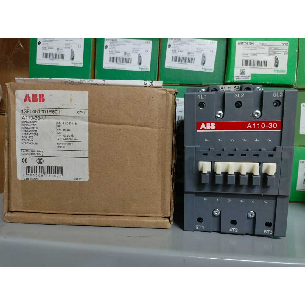 Jual ABB CONTACTOR 3P 220V A110-30-11 1SF451001R8011 | Shopee Indonesia