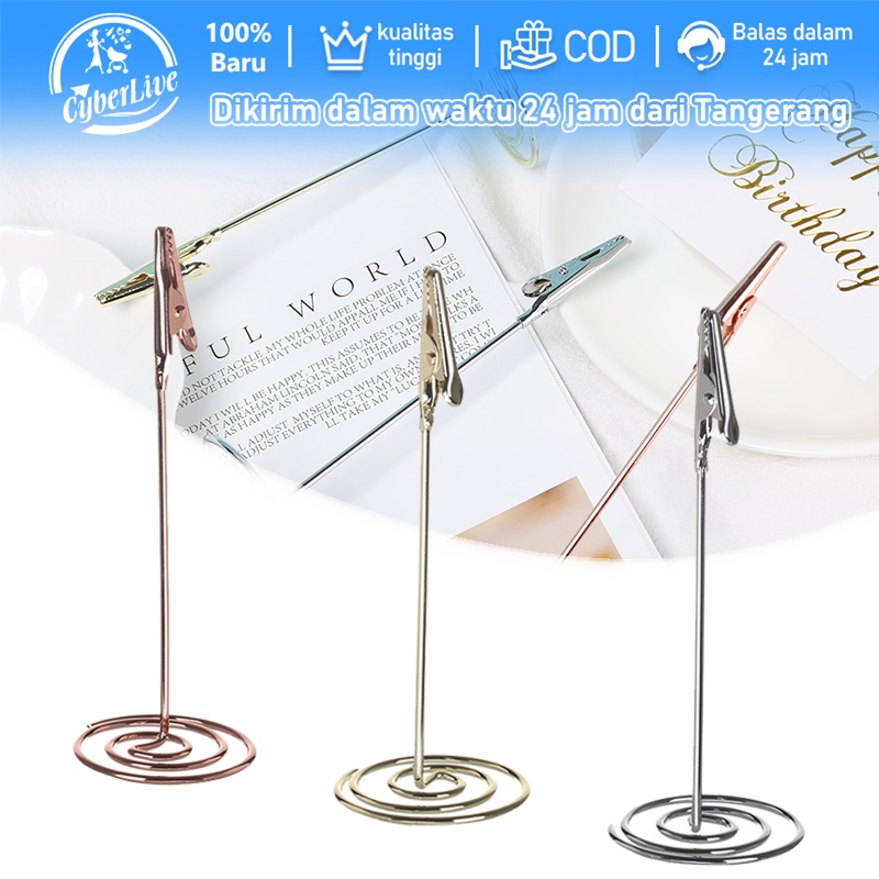 Jual 10pcs 12cm Price Tag Besi Tatakan Holder Foto Price Tag Penanda ...