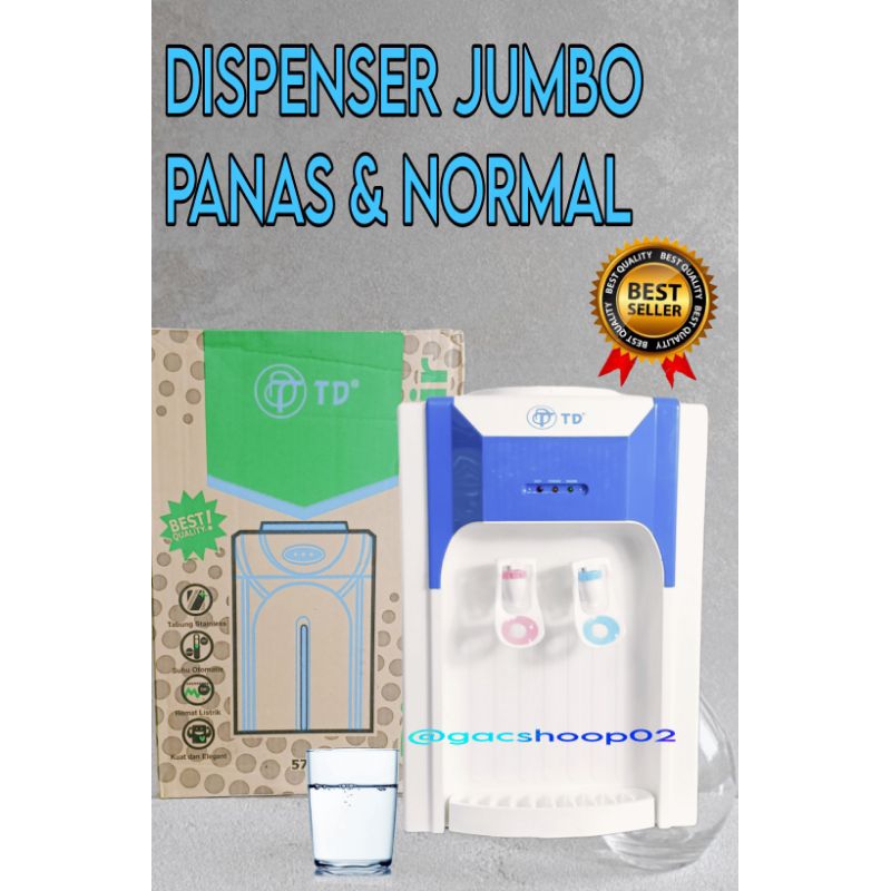 Jual DISPENSER AIR PANAS & NORMAL TD 577/DISPENSER AIR MINUM GALON ATAS ...