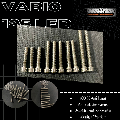 Jual BAUT CVT VARIO 125 LED OLD NEW BAHAN STAINLES 304 THE A2-70 ANTI ...