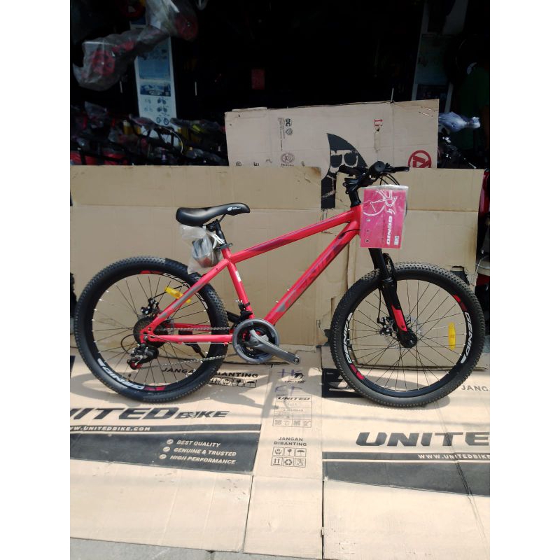 Jual SEPEDA GUNUNG MTB GENIO UKURAN 24 INCH | Shopee Indonesia