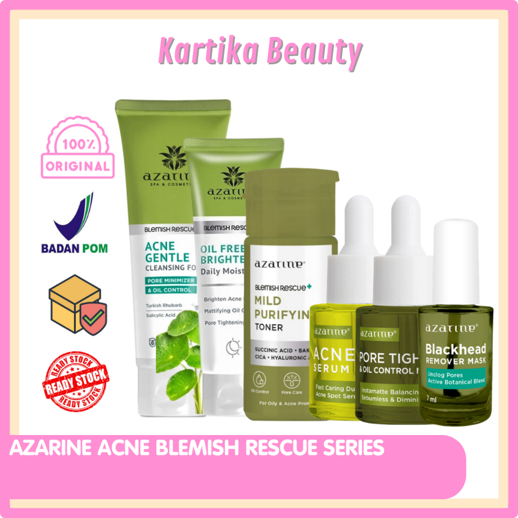 Jual AZARINE ACNE BLEMISH RESCUE : ACNE GENTLE CLEANSING FOAM 60ML ...