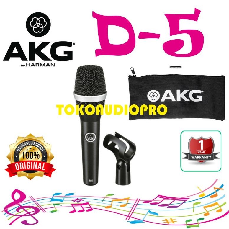 Jual AKG D5 d-5 Dynamic Vocal Microphone Original AKG D-5S - D5 | Shopee Indonesia
