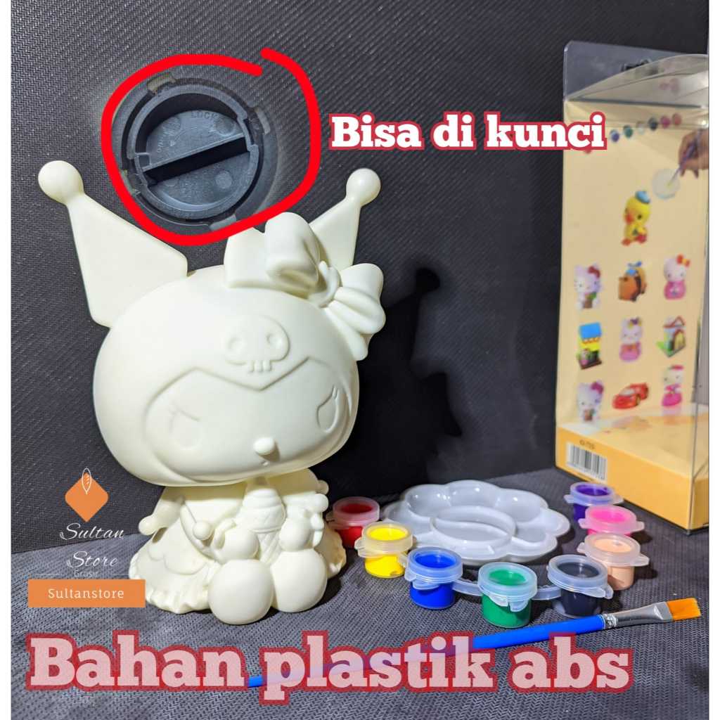Jual Patung lukis bahan PLASTIK ABS celengan 3D painting | Shopee Indonesia