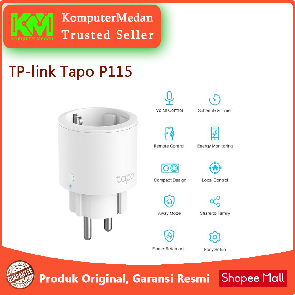 Jual TP-link Tapo P115 Mini Smart Wi-Fi Socket Energy Monitoring P 115 ...