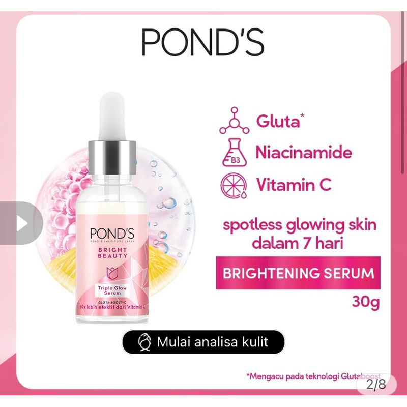 Jual PONDS TRIPLE GLOW 30 g | Shopee Indonesia