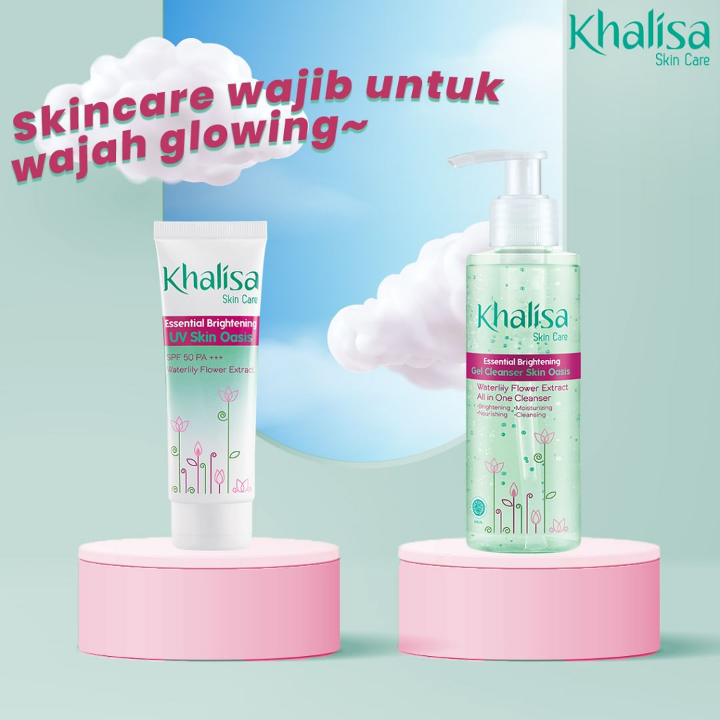 Jual SINAR Khalisa Essential Brightening UV Skin Oasis SPF 50 PA ...