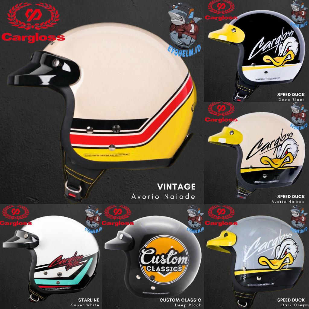 Jual HELM CARGLOSS CFM VINTAGE AVORIO NAIADE - CARGLOSS CFM MOTIF ...