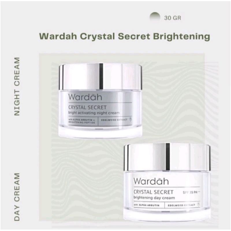 Jual Wardah Crystal Secret Brightening Day Cream 30 gr-Krim Siang ...