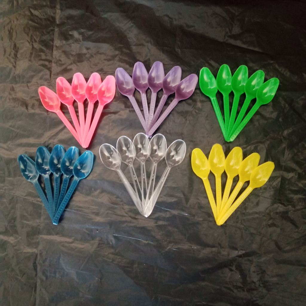 Jual Sendok Teh Plastik Bening / STG Bening isi 50 pcs | Shopee Indonesia