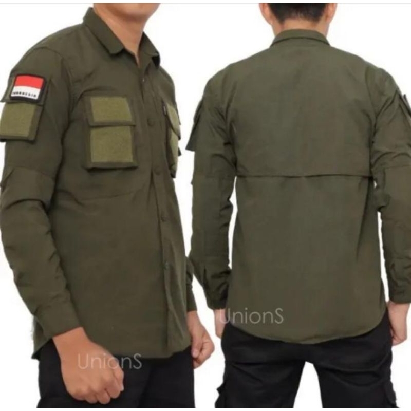 Jual COD Kemeja Tactical Lengan Panjang / Kemeja Tactical Lengan ...