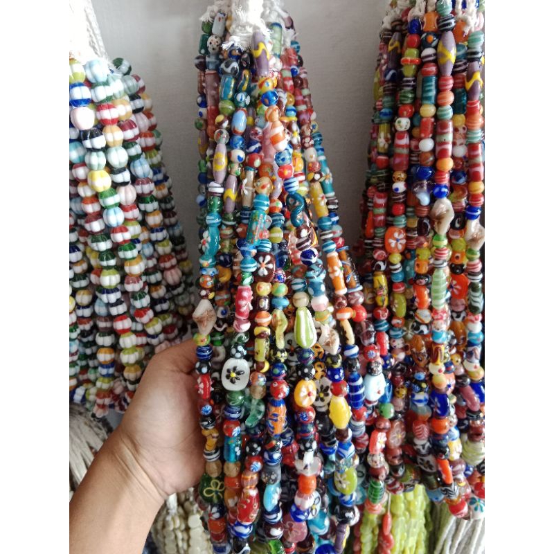 Jual Manik kaca mix/manik mix banyak model 50cm | Shopee Indonesia
