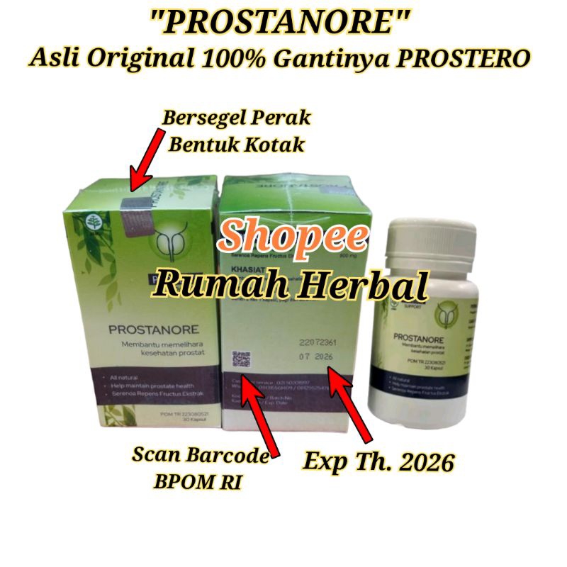Jual PROSTANORE Asli OBAT PROSTAT asli Alami Sertifikat BPOM RI ...