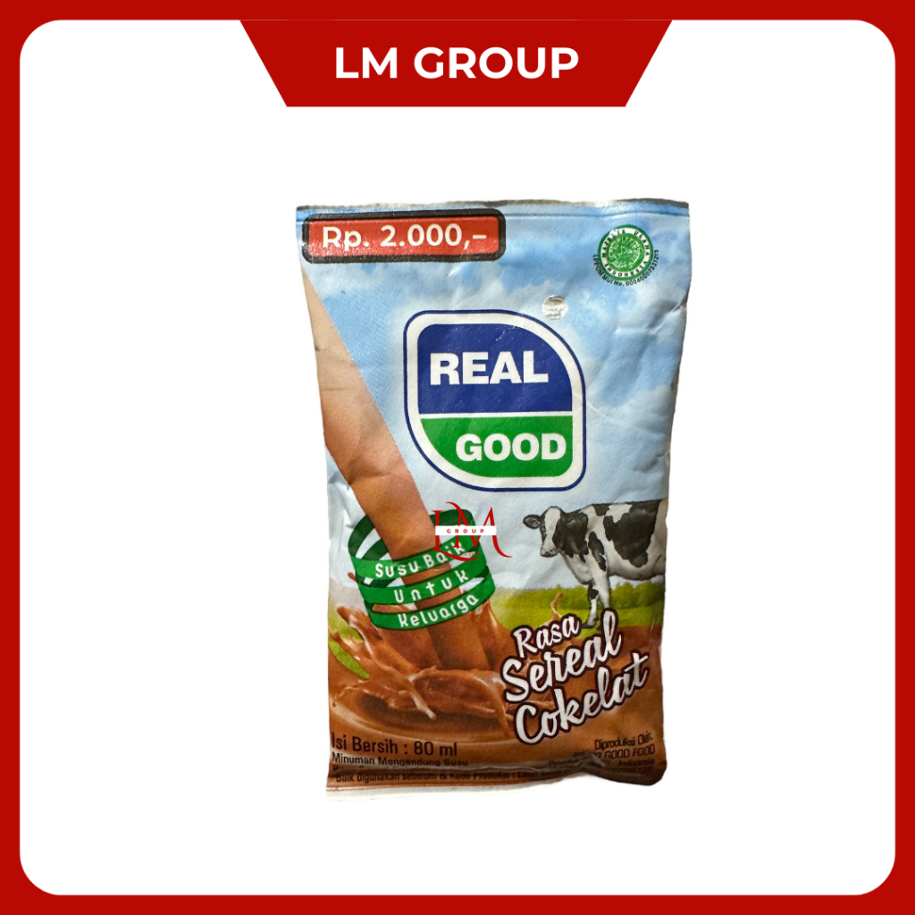 Jual [80ml] Susu Bantal Real Good Rasa Cokelat/Stroberi/Blackcurrant ...