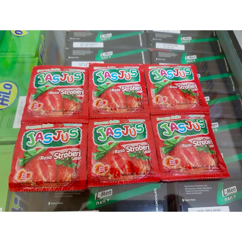 Jual JASJUS ORANGE, ANGGUR, STRAWBERRY 7 gram 1 Sachet | Shopee Indonesia