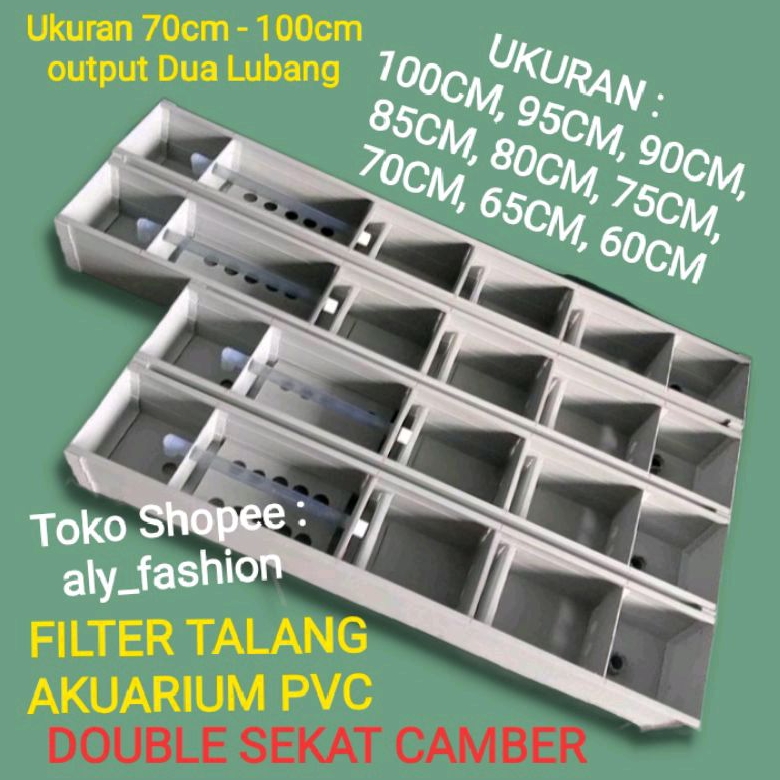 Jual FILTER TALANG AKUARIUM DOBEL SEKAT /100CM/65CM/60CM/UK80CM/95CM ...