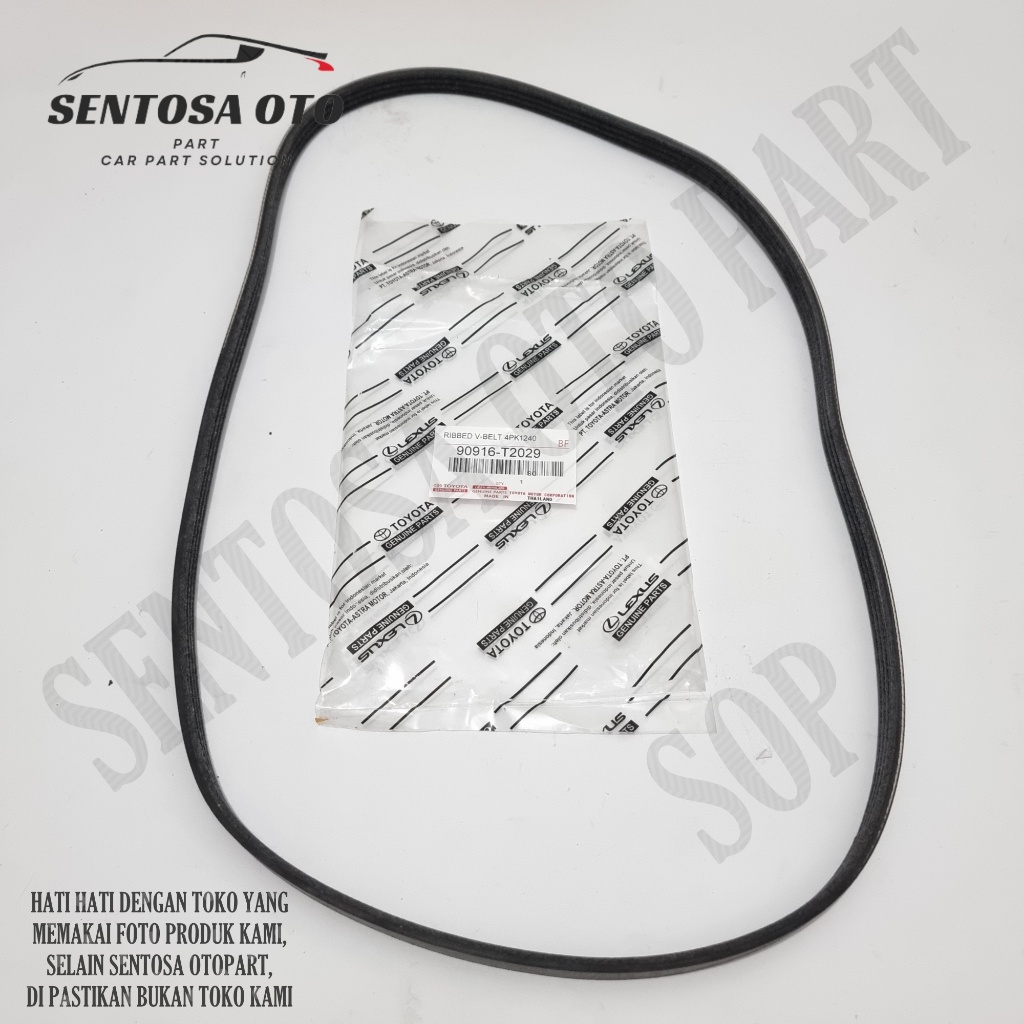 Jual Fan Belt Van belt V-Belt Tali Kipas Vios Limo 2003 2004 2005 2006 4PK 1240 Original ...