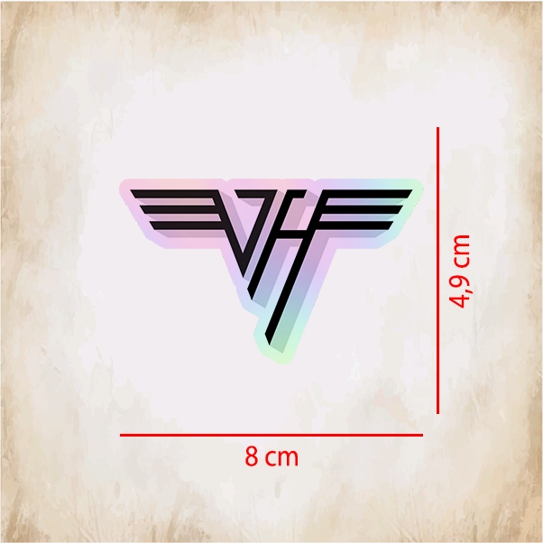 Jual STICKER HOLOGRAM LOGO BAND VAN HALEN | Shopee Indonesia