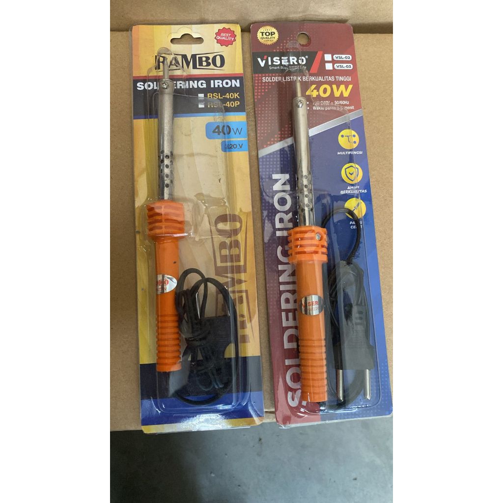 Jual SOLDER 40 WATT Rambo SOLDERING IRON Solder 40w Visero | Shopee ...