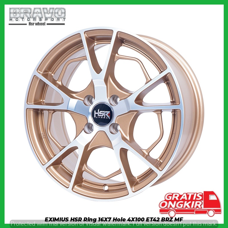 Jual VELG MOBIL RACING HSR EXIMIUS RING 16 LEBAR 7 MOBIL IGNIS BALENO SOLUNA FAMILIA R16 MURAH ...