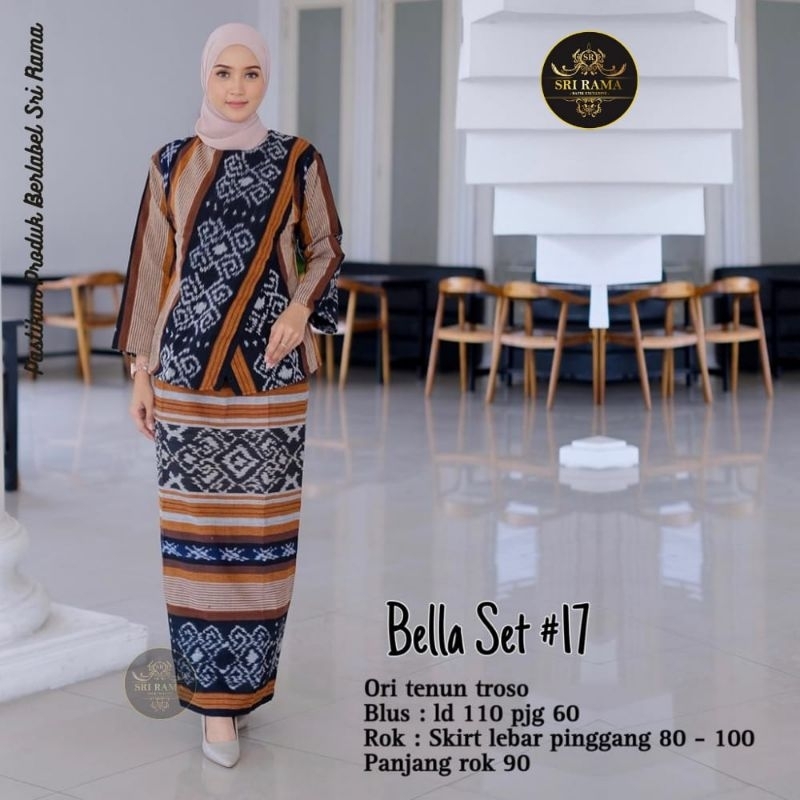 Jual Setelan tenun troso wanita tradisional Bella Set#17 By Sri Rama ...