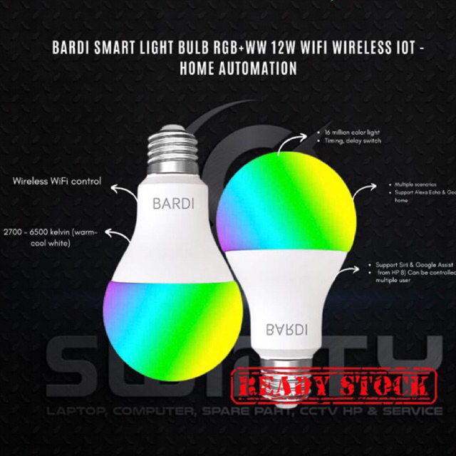 Jual BARDI SMART LIGHT BULB RGB | Shopee Indonesia Jual BARDI SMART LIGHT BULB RGB | Shopee Indonesia