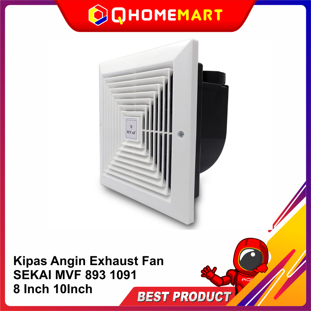 Jual Kipas Angin Exhaust Fan SEKAI MVF 893 1091 8 Inch 10Inch | Shopee Indonesia