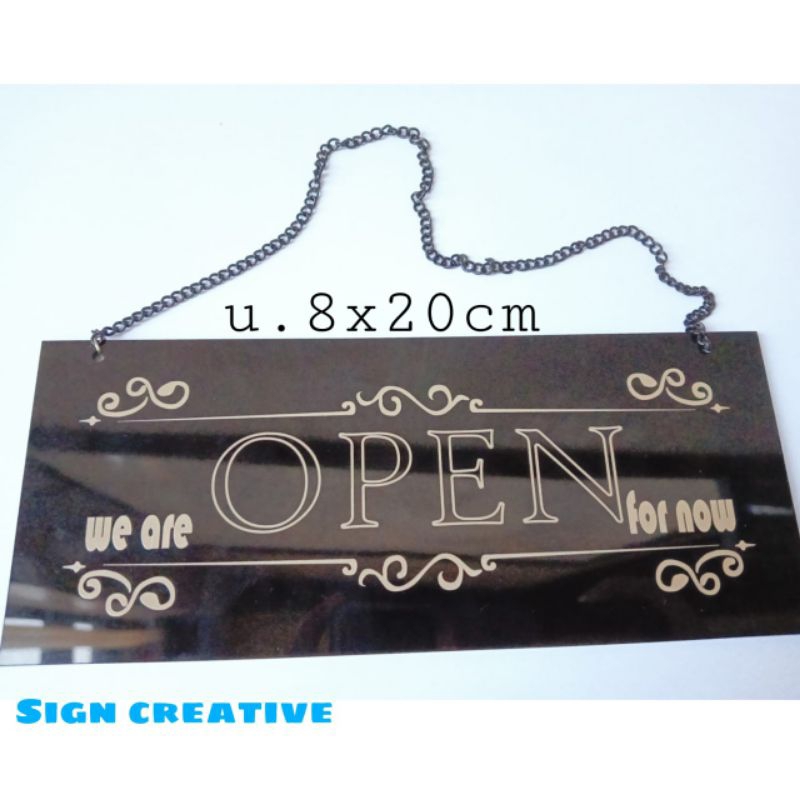 Jual Sign Akrilik Pop Up Sign Tanda Gantung - Open/closed | Shopee ...