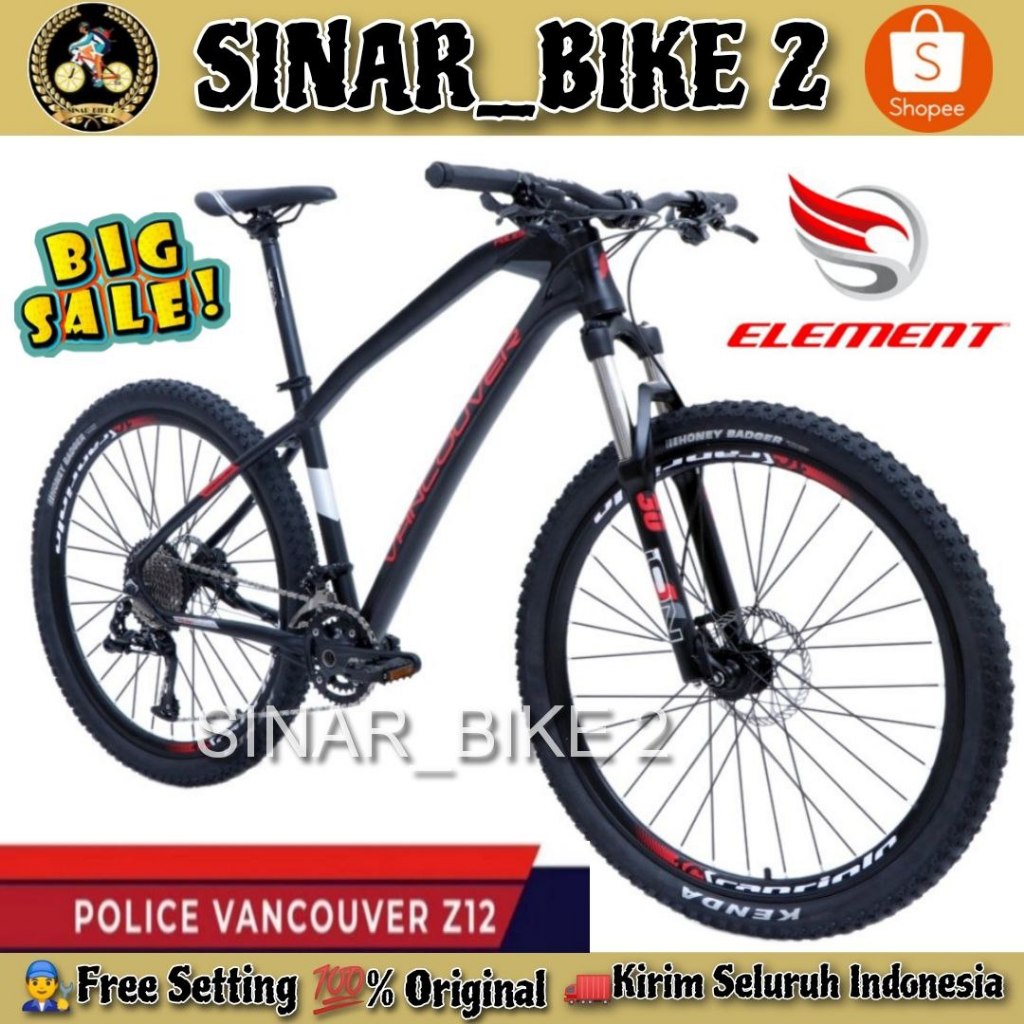 Jual Sepeda Gunung 27.5 MTB ELEMENT POLICE VANCOUVER Z12 24 Speed ...