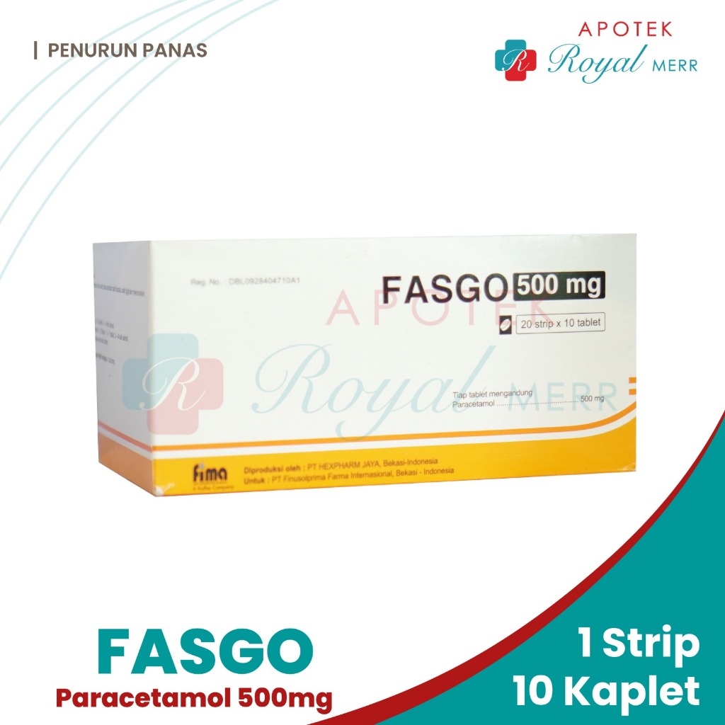 Jual FASGO STRIP ISI 10 TABLET Membantu Meredakan Demam dan Nyeri ...