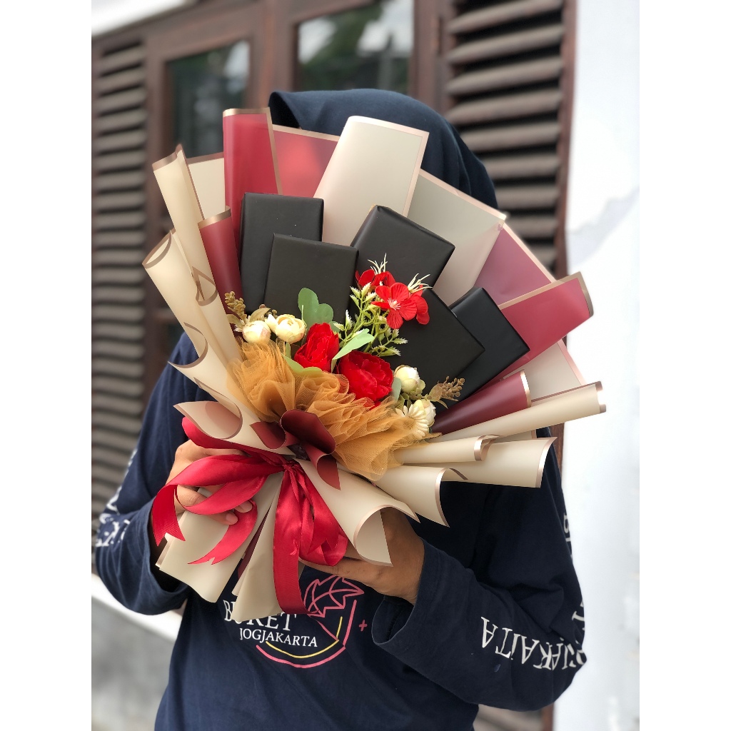 Jual Buket rokok kosongan kado suami pacar gratis request kartu ucapan ...