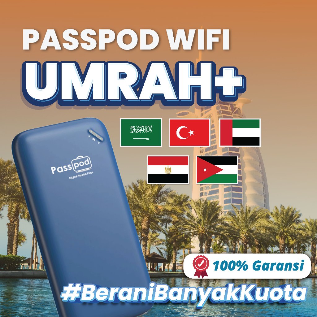 Jual Passpod Data Travel Modem WiFi Umroh Plus/Umrah Plus/Haji ...