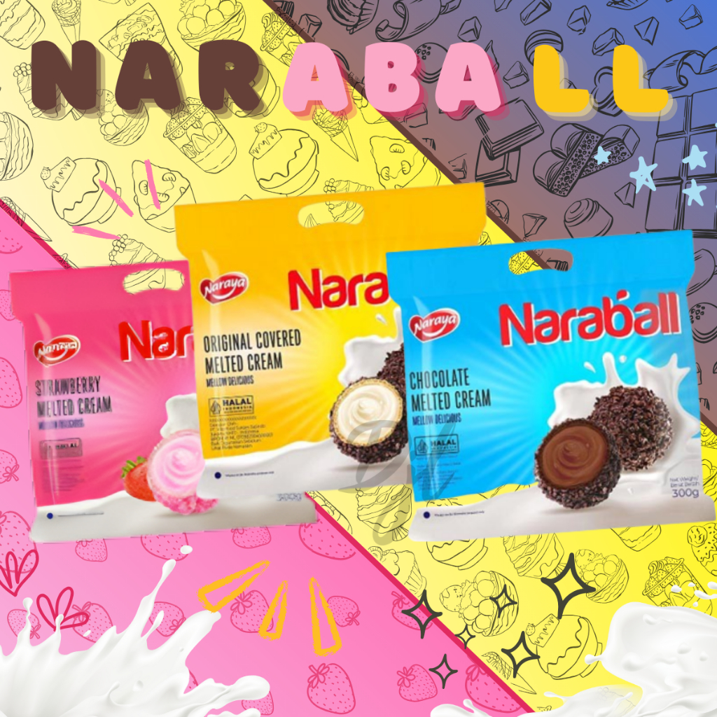 Jual Naraya Naraball Wafer Bola Renyah dengan Rasa 300g 1 Pak Snack ...