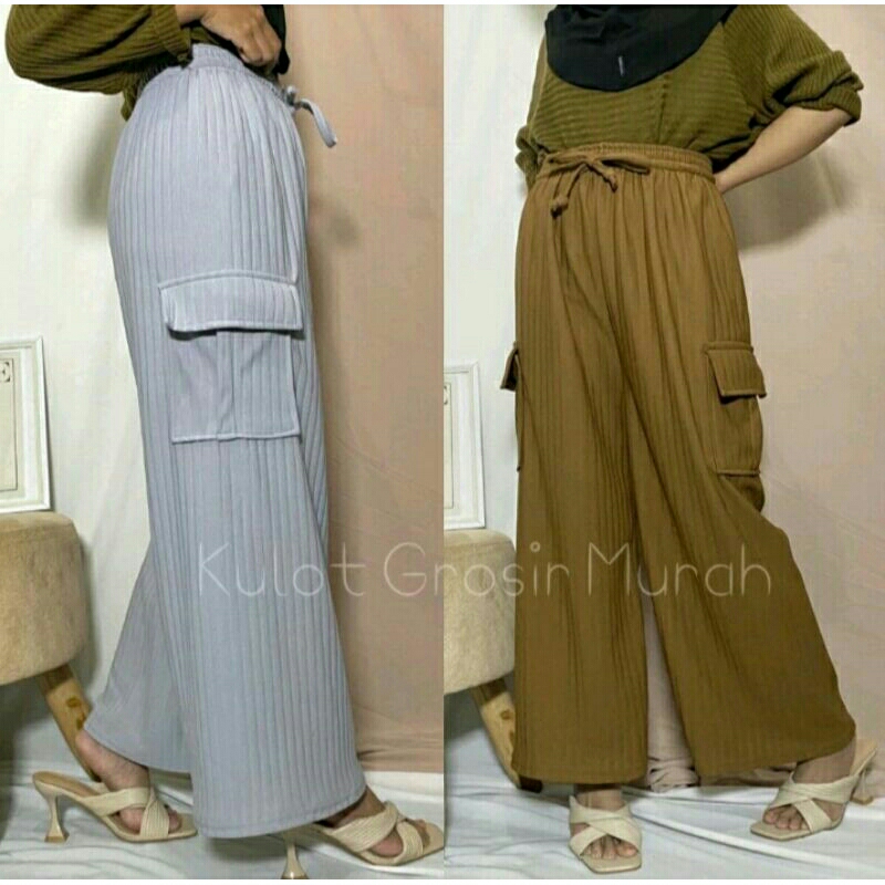 Jual KULOT CARGO KNIT HORNET PREMIUM// KULOT PANTS KNIT HORNET TERBARU ...